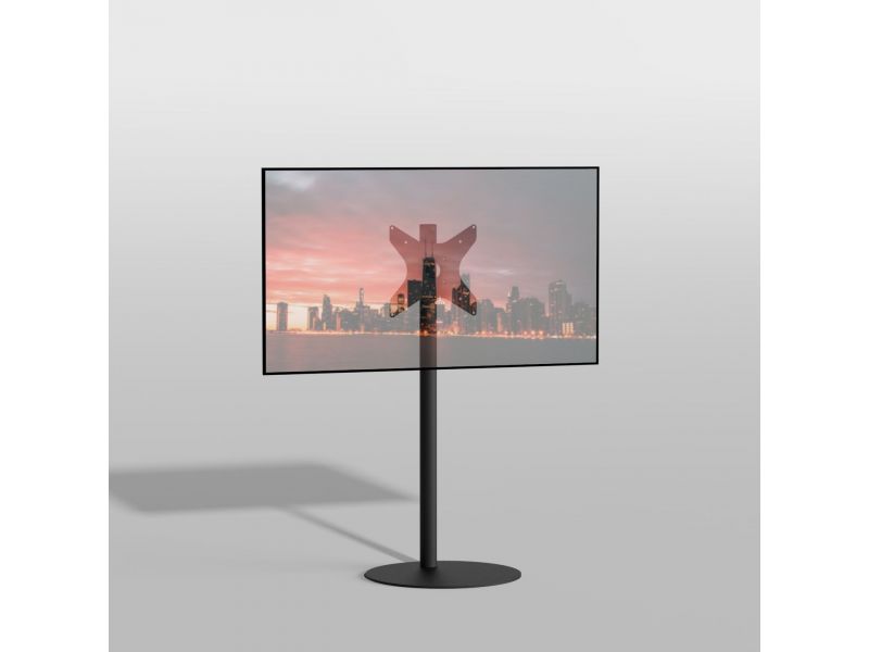 Floor stand SPHERE black 120cm VESA 300x300